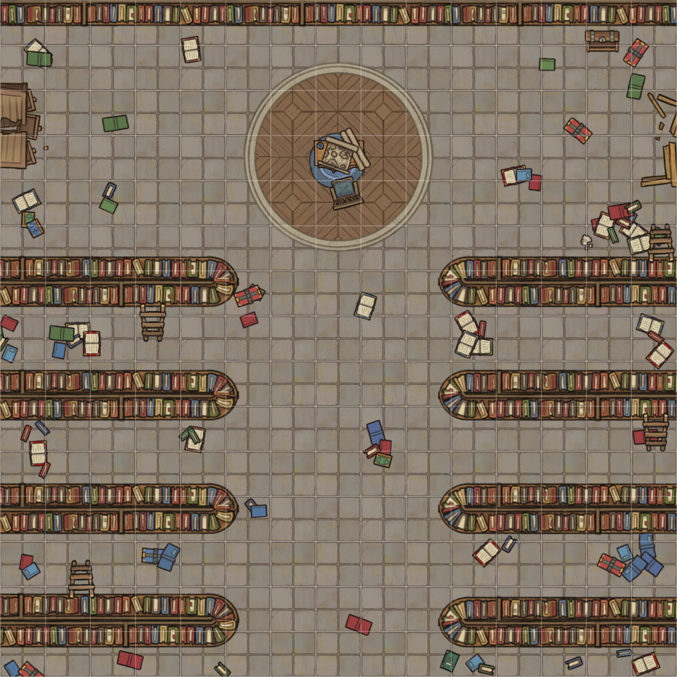 15 Minute Map - Arcane Library - MapMe